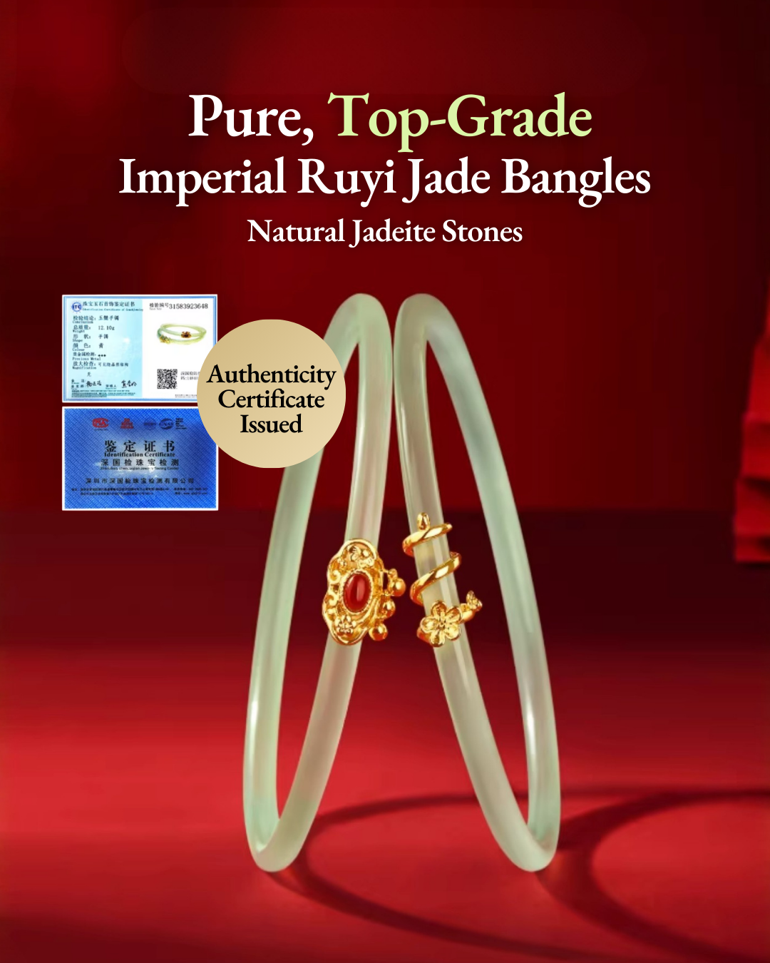 Imperial Ruyi Jade Duo Bangles – Tang Heritage