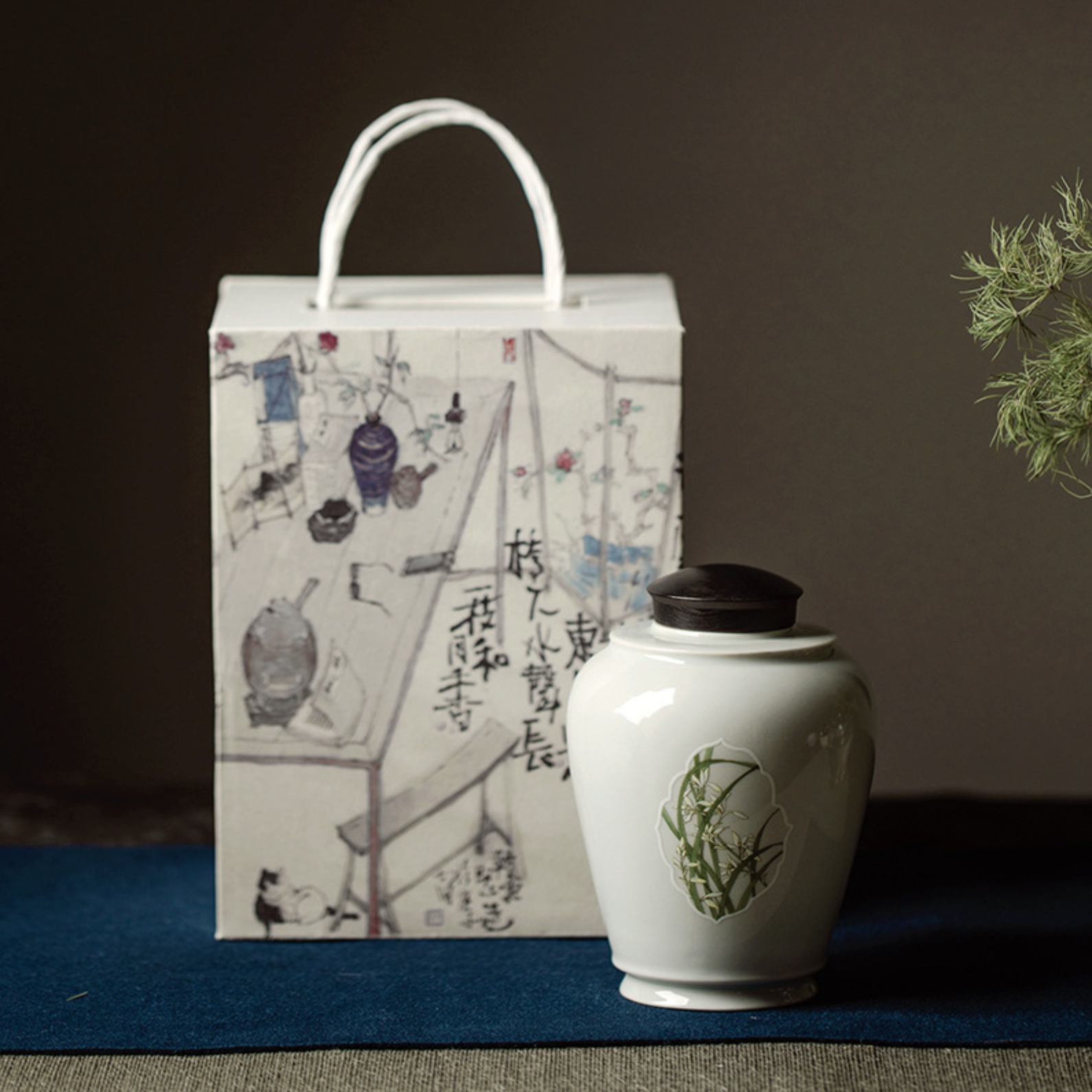 Gu Qing Window Orchid Tea Canister – Tang Heritage
