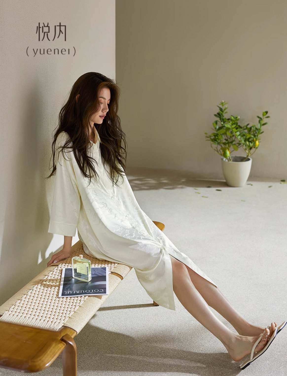 Mèng Dress | Ice Silk Cloud Motif Sleep Dress – Tang Heritage