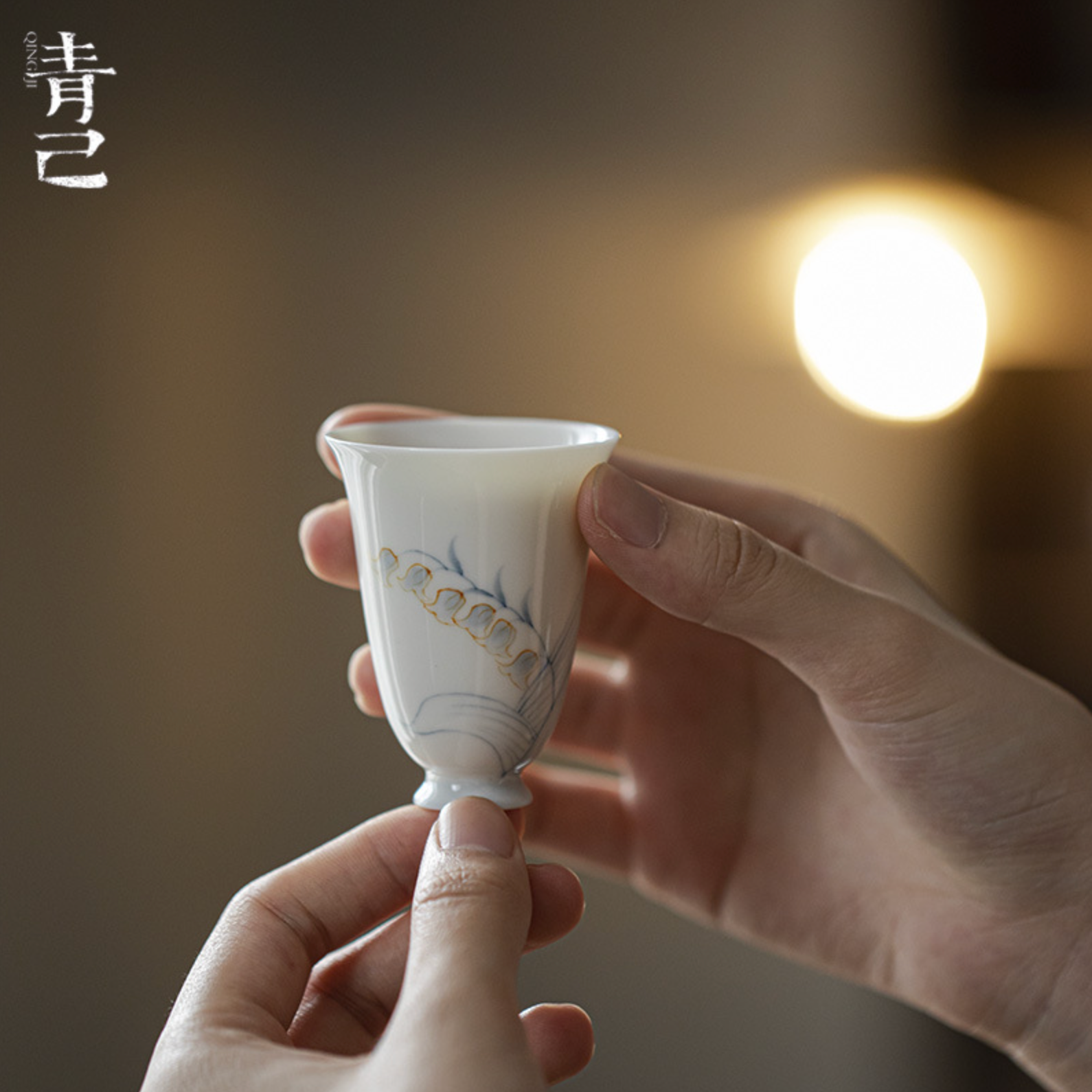 Qing Hua Bluebell Flower Tea Cup – Tang Heritage