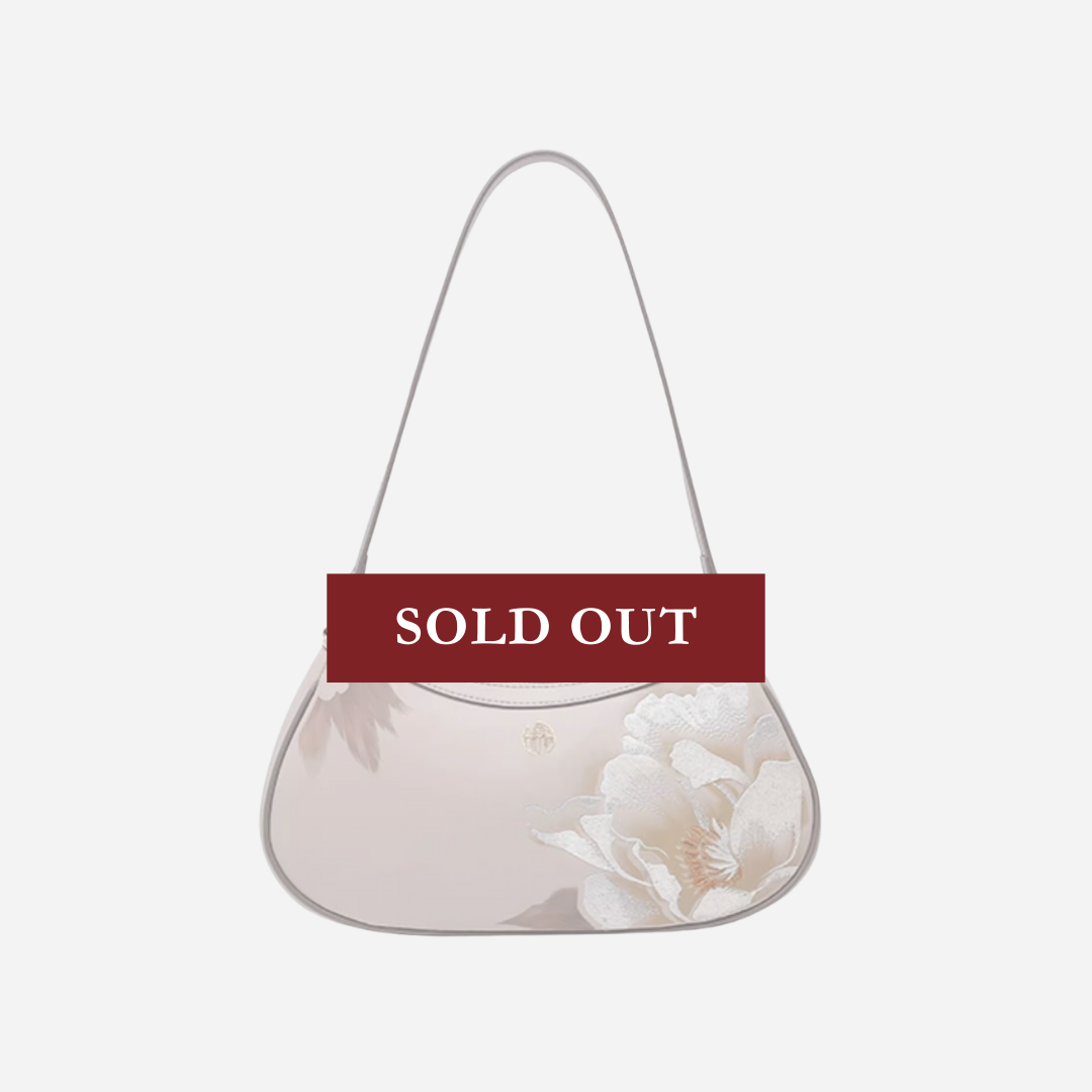Tang Imperial 23 Embroidered Peony Bloom Shoulder Bag – Tang Heritage