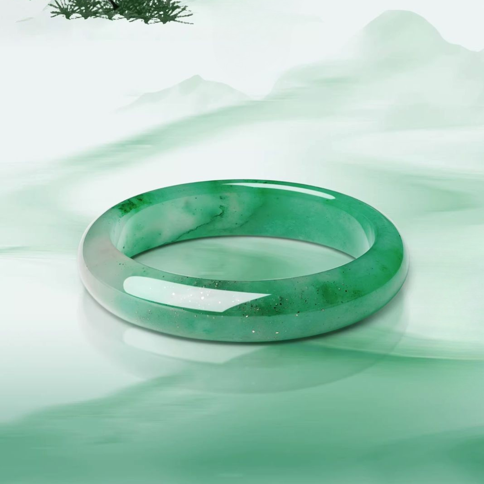Mountain Mist African Jade Bangle – Tang Heritage